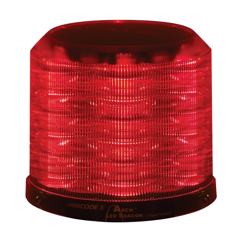 ARCH BEACON CLEAR LENS RED LED | Banner Fire Equipment Inc
