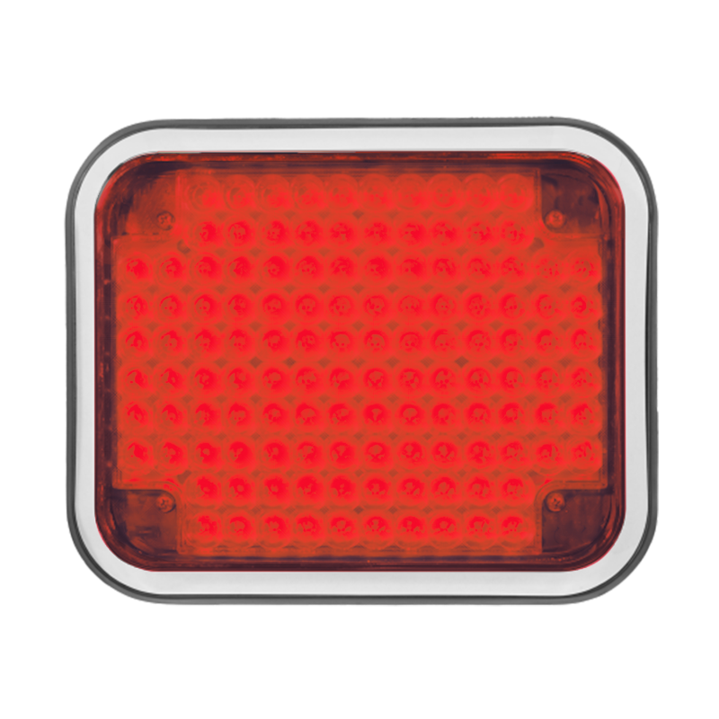 11X9 red LED perimeter light with bezel | Banner Fire Equipment Inc