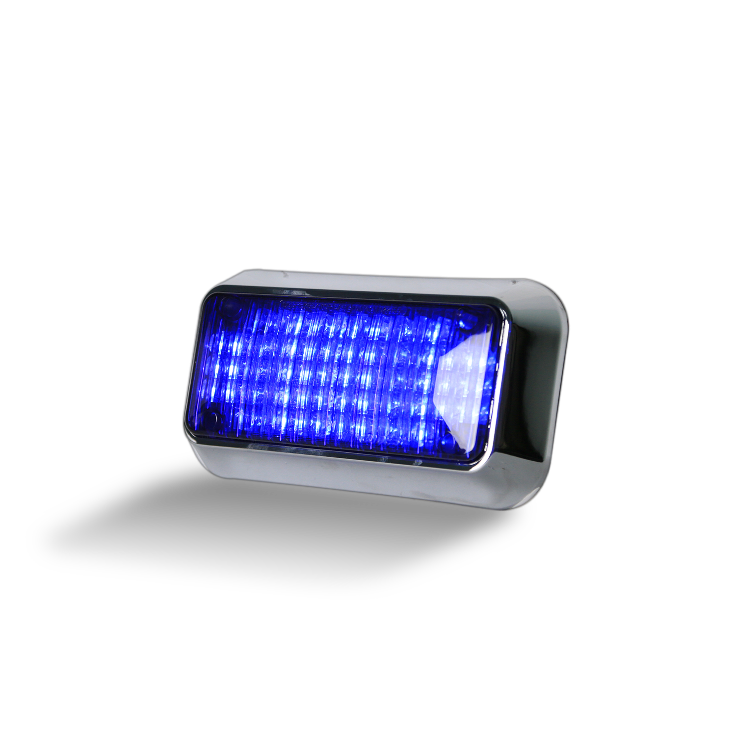 3×7 blue LED perimeter light with bezel. | Banner Fire Equipment Inc