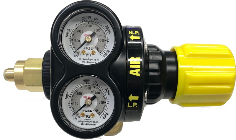 AIR REGULATOR WITH GAUGE GUARD | Banner Fire Equipment Inc
