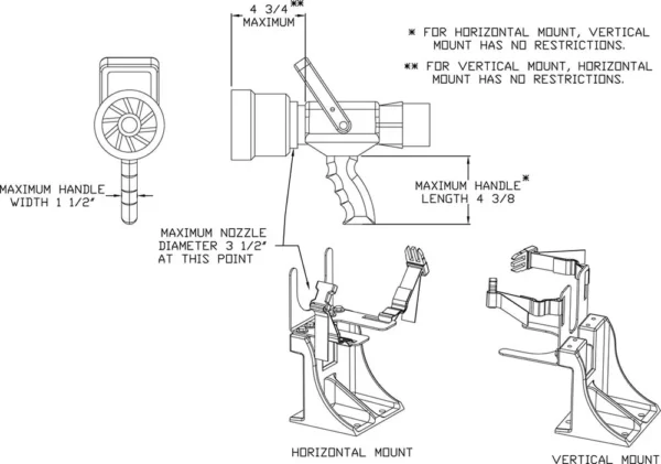 Multiversal nozzle bracket | Banner Fire Equipment Inc