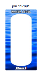 LABEL ITL40, WATER LEVEL BLUE | Banner Fire Equipment Inc